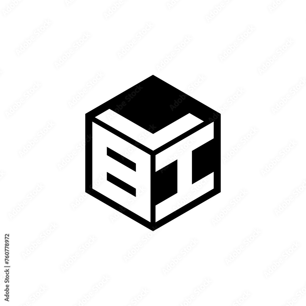 BIL letter logo design with white background in illustrator, cube logo ...