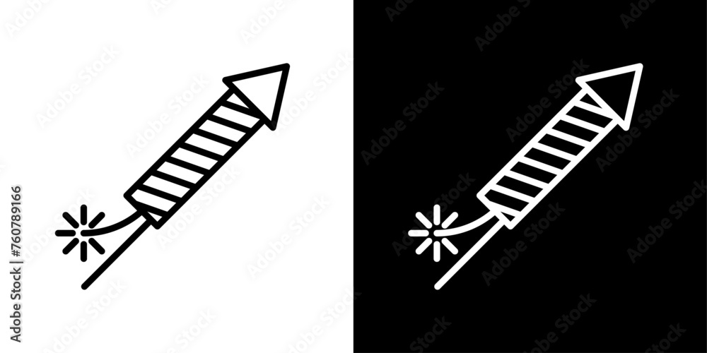 Firecracker Safety Icon. Symbol for Fireworks Display. Celebration ...