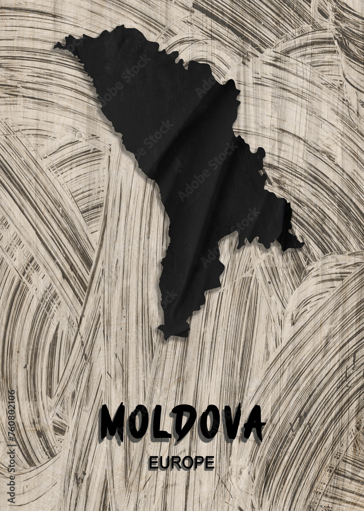 Europe - Country map & nation flag wallpaper - Moldova Stock ...