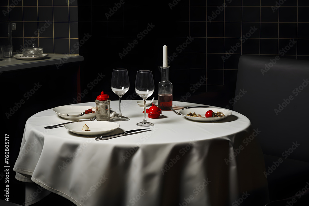 Table at a restaurant, restaurant, going out, eating at a restaurant ...