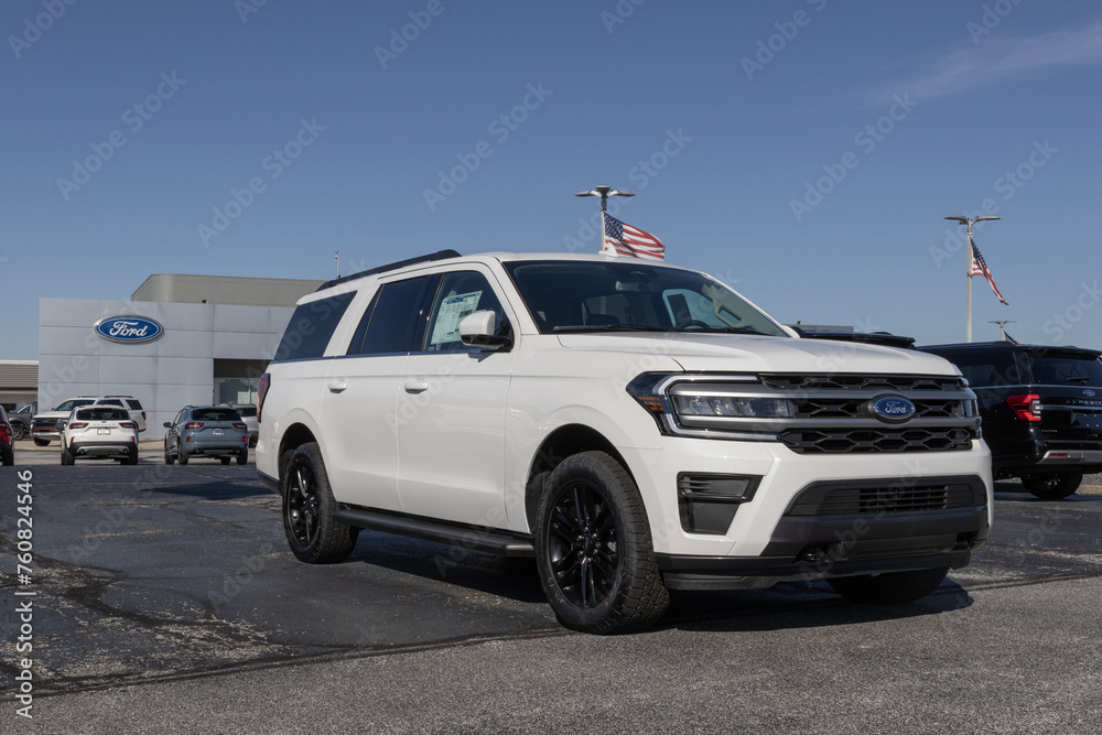 Ford Expedition Max XLT display at a dealership. Ford offers the ...