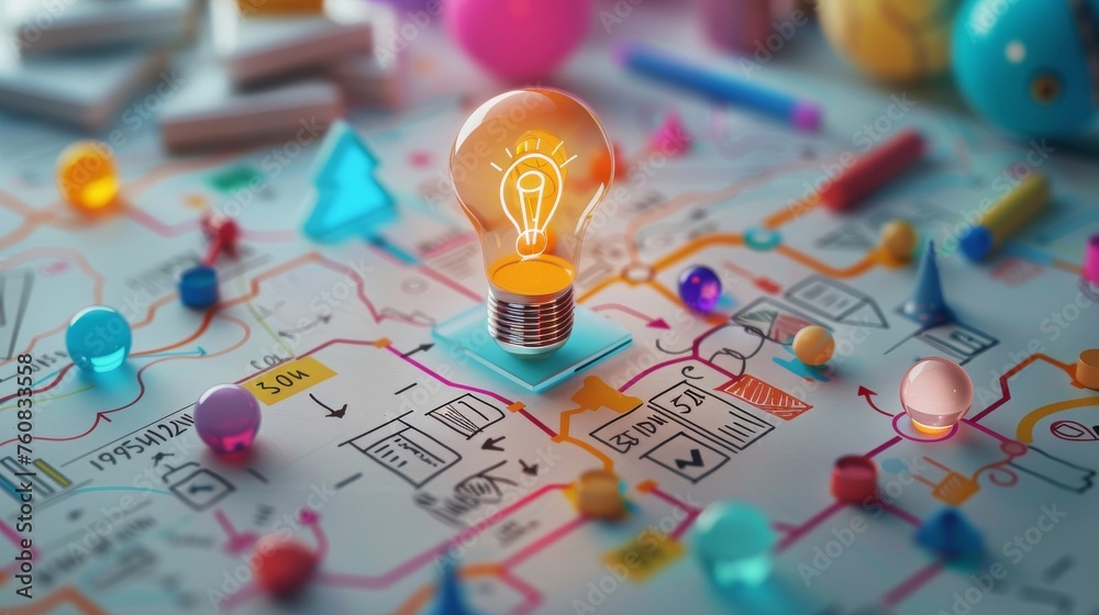 Business Plan Visualization: A mind map diagramming key components of a ...