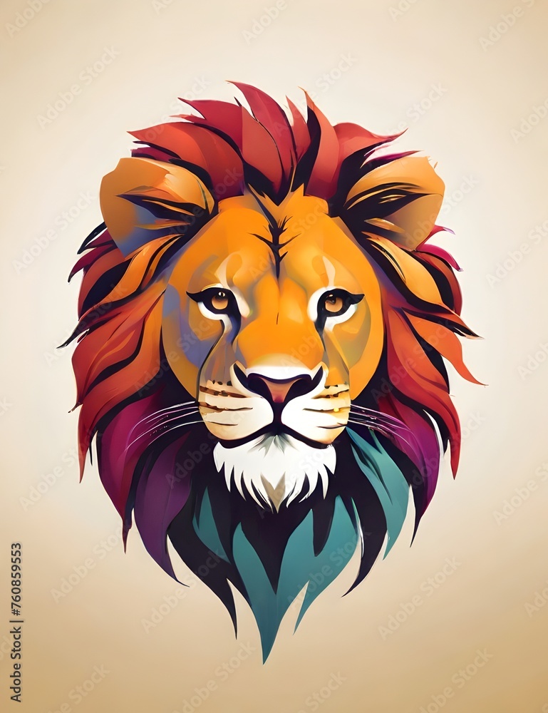 lion illustration, lion head vector, lion head logo, lion logo, lion ...