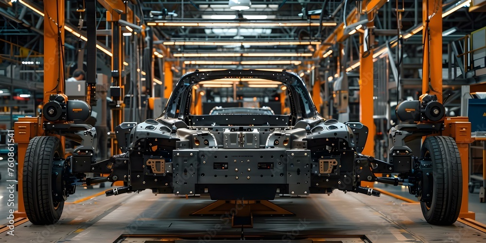 Eco-friendly Electric Vehicle Production Line Featuring Advanced ...