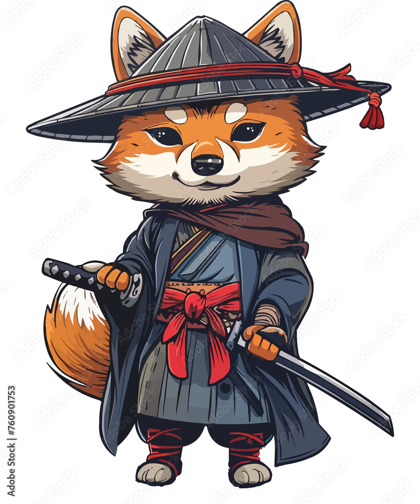 Cool Samurai Dog Shiba Inu / Vintaged Japanese Samurai Dog Corgi Ninja ...