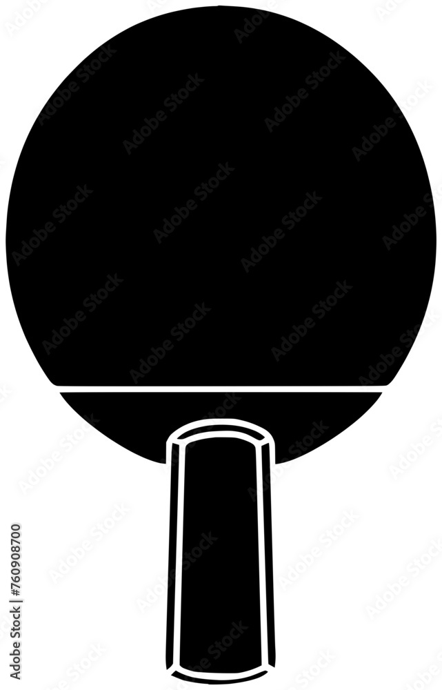 sport illustration racket silhouette ball logo equipment icon play ...
