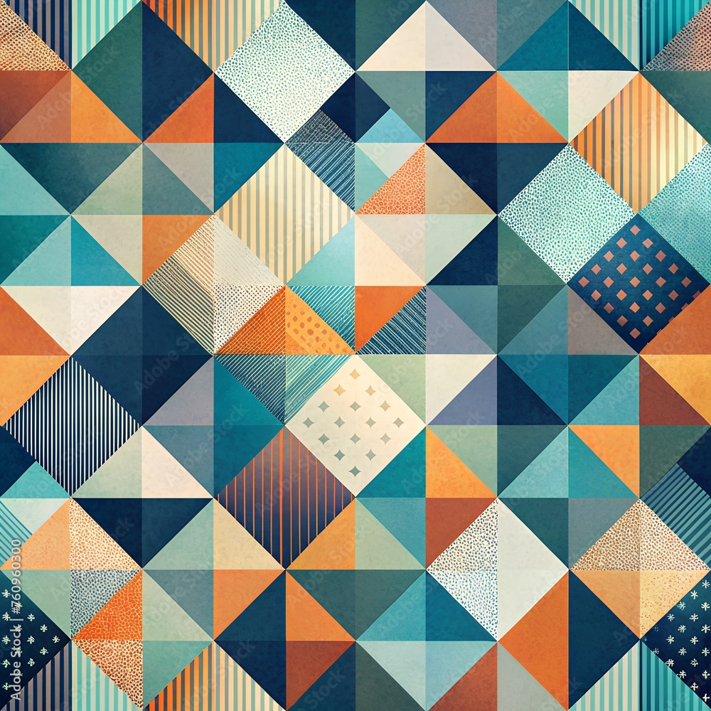geometric pattern background with overlapping shapes and a harmonious ...