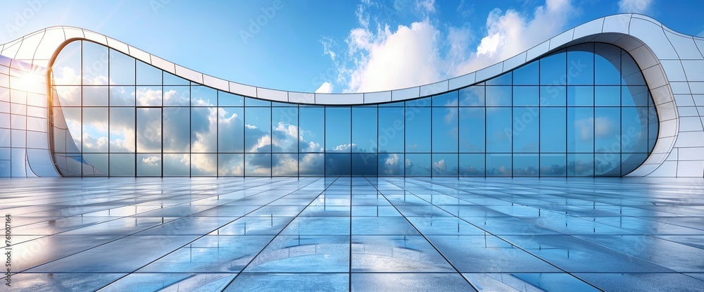 blue perspective structure modern abstract background, Desktop ...