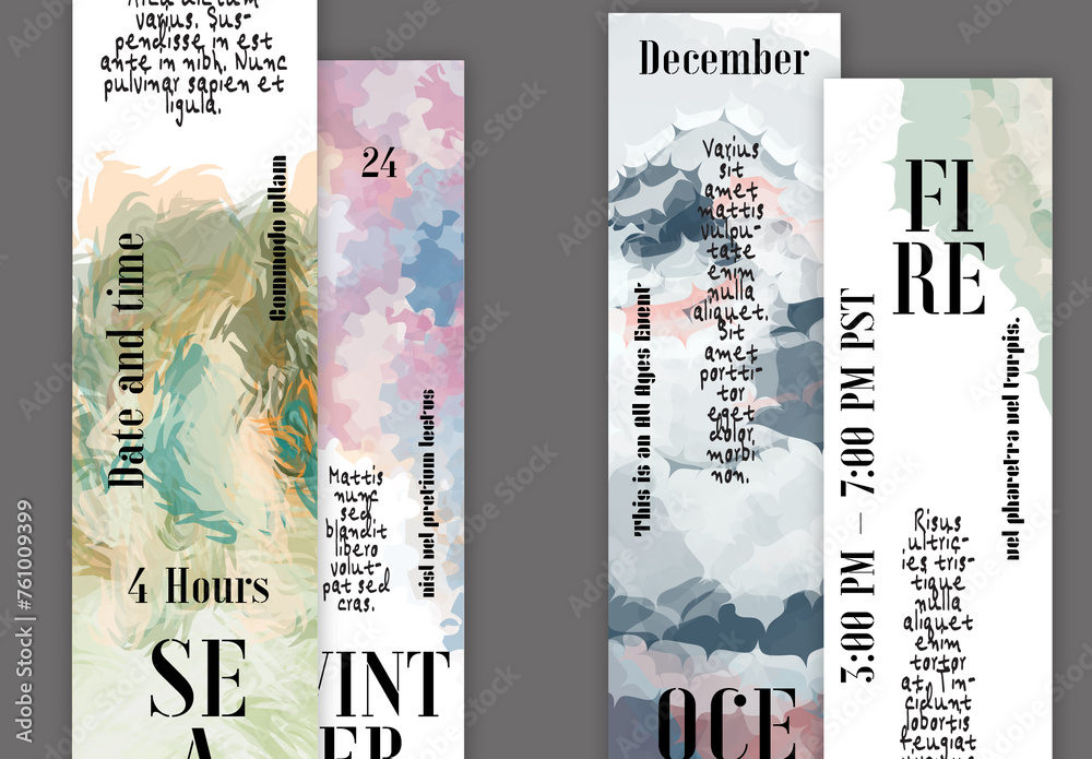 Web Banner Transparent Random Overlapping Shapes Creating Vector ...