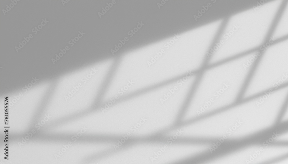 Window natural shadow overlay effect on white texture background, for ...