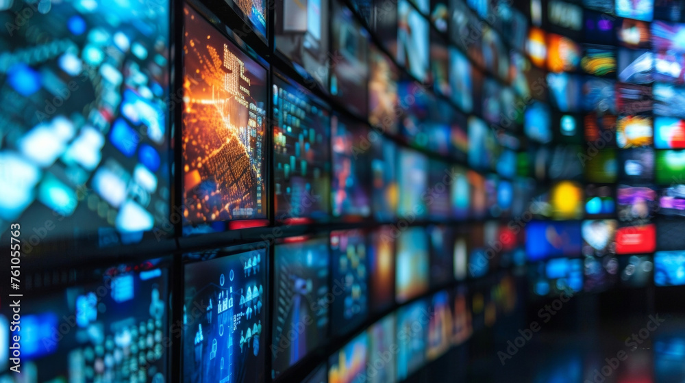 A series of LCD screens showcasing the progression from small ...