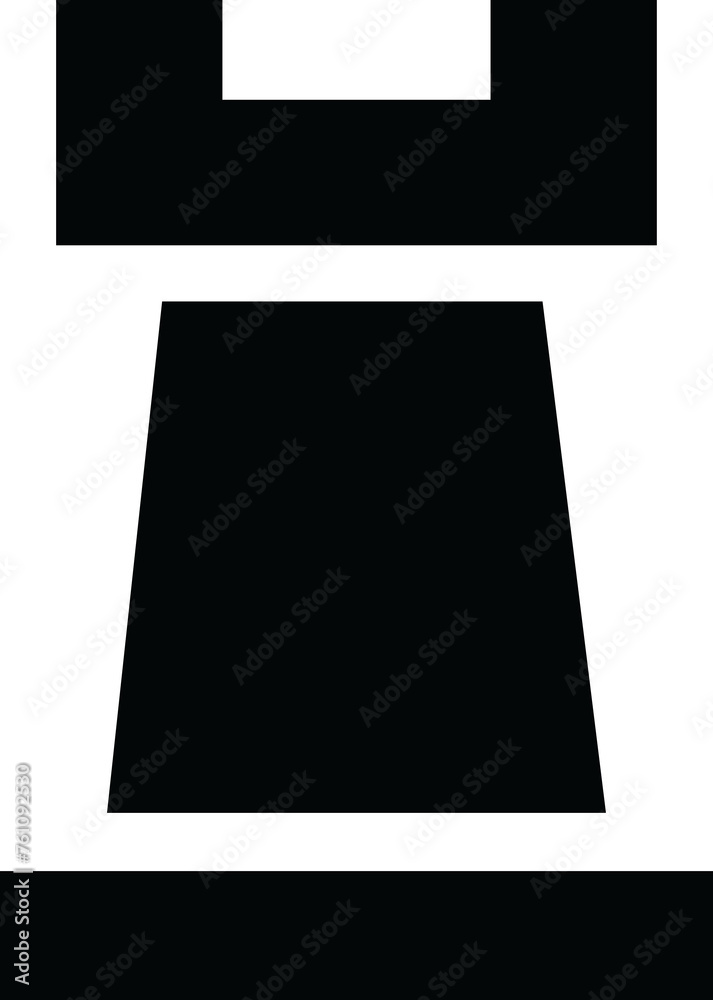 Chess Rook Icon on transparent background. Strategic Chess Rook Icon ...