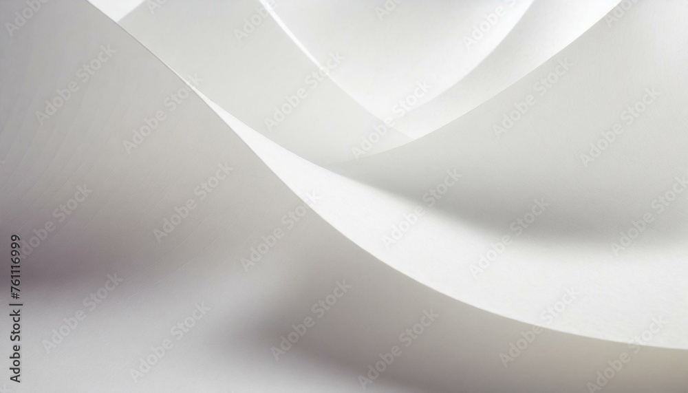 3D illustration of overlapping photographic background white paper ...