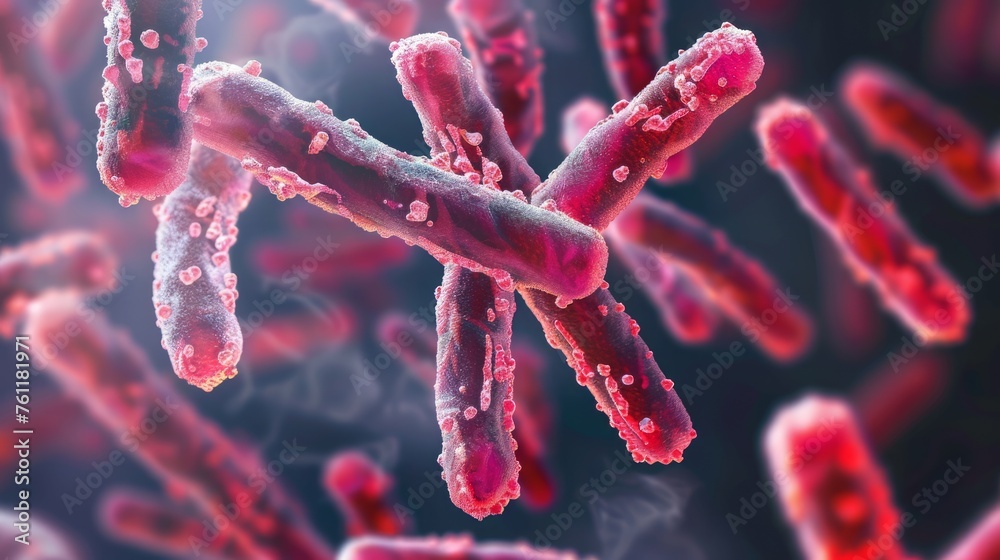 Mycobacterium tuberculosis, also known as Koch bacillus, a species of ...