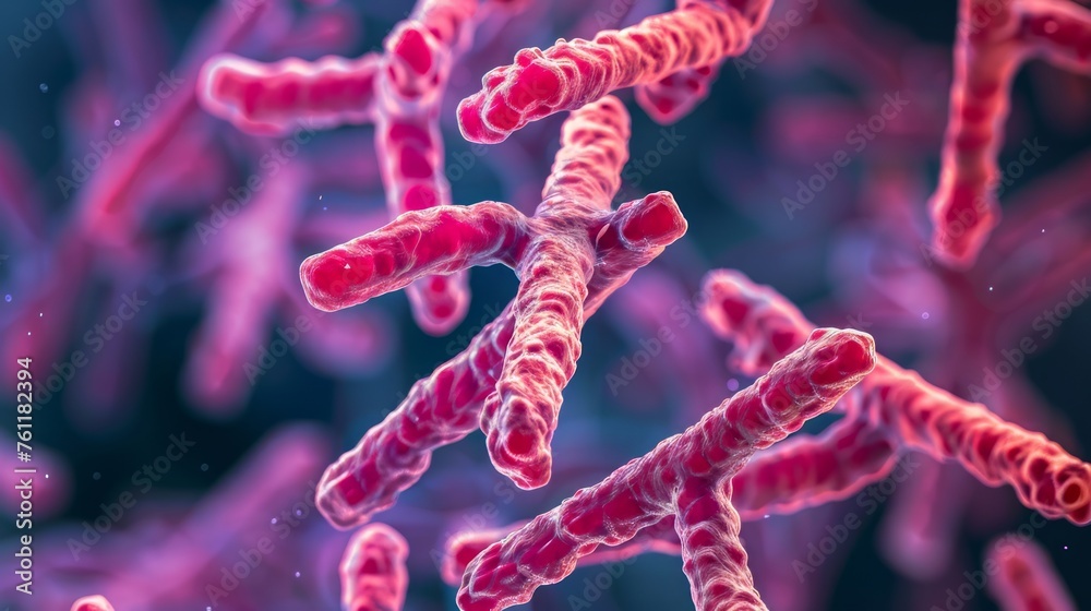 Mycobacterium tuberculosis, also known as Koch bacillus, a species of pathogenic bacteria in the ...
