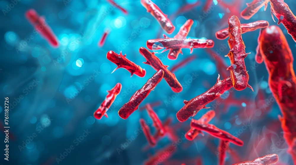 Mycobacterium tuberculosis, also known as Koch bacillus, a species of pathogenic bacteria in the ...