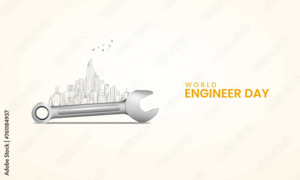 World engineers day, Between with building, Engineers day design for ...