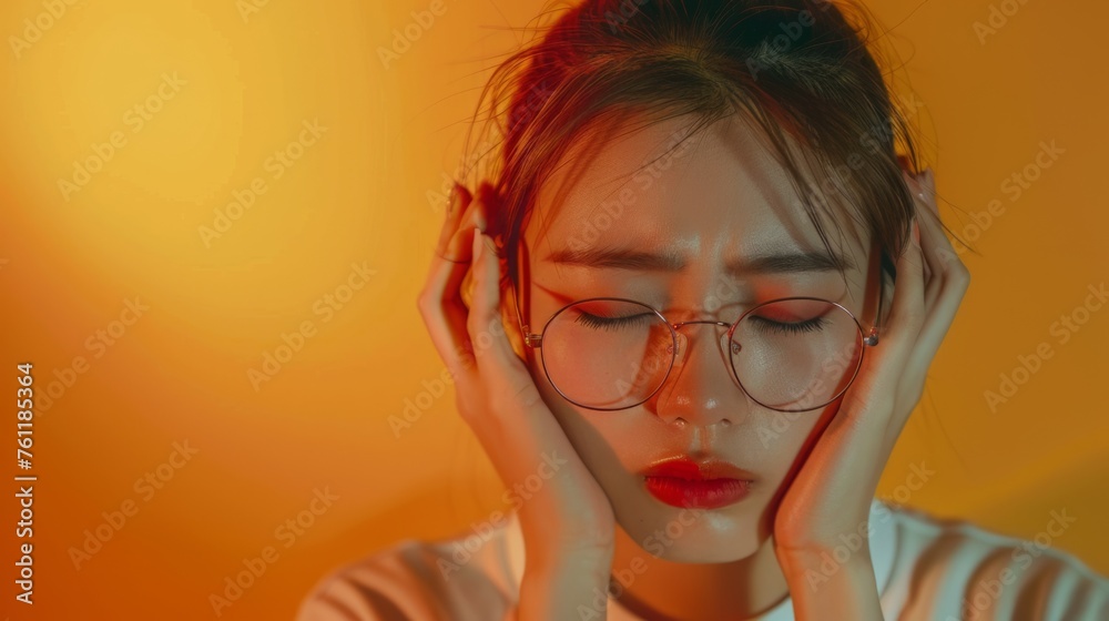 Foto de A tension type headache causes mild to moderate pain that often ...