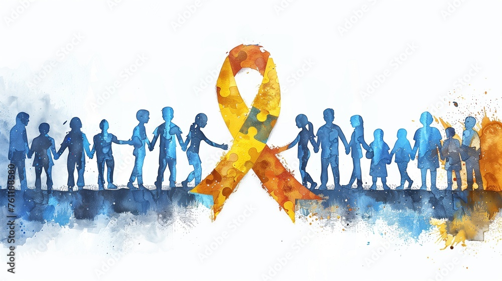 Puzzle as a symbol of the autism spectrum World Autism Awareness Day ...