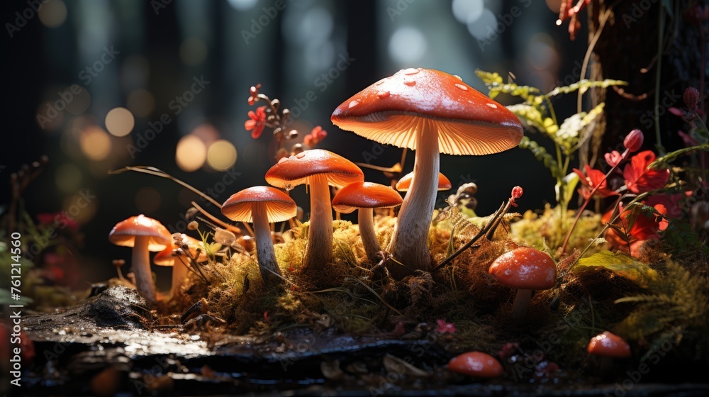 mushroom wallpaper fantasy wallpaper 4k mushroom light fantasy mushroom ...