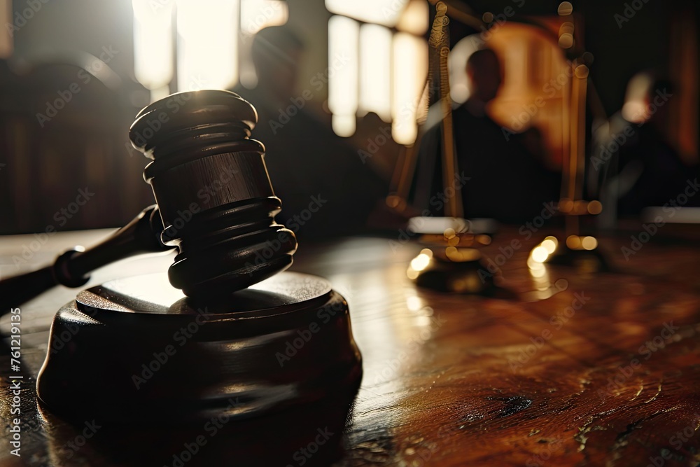 Judge's Hammer Close-Up, Verdict Concept, Justice Symbol, Traditional ...