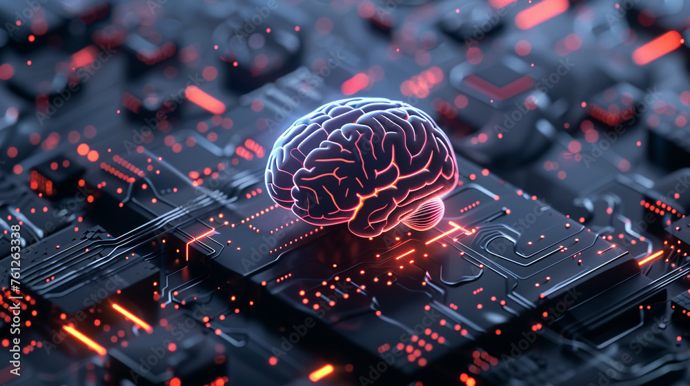 A sleek and modern interface design featuring the Neuralink logo ...