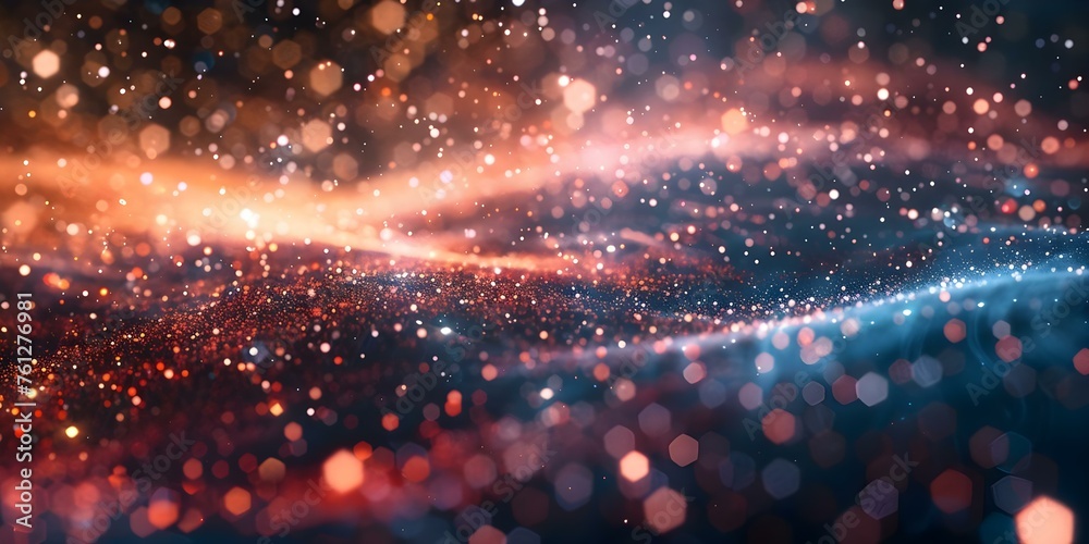 Capturing the Energetic Movement: Dynamic Particle Dance in a Vibrant ...