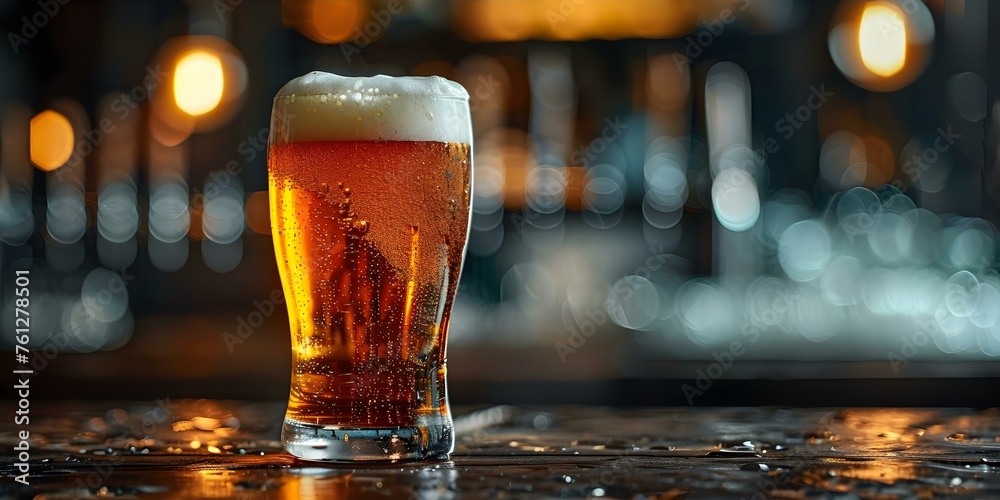 Capturing the Sparkling Essence of IPA in a Glass. Concept Beer ...