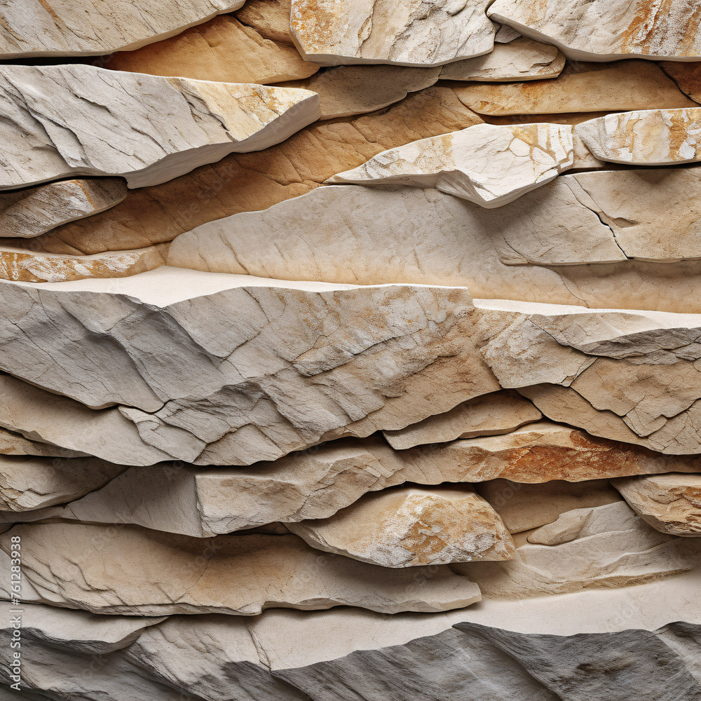 Closeup layered granite stone slabs texture background, realistic stone ...