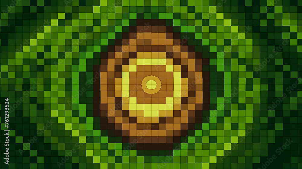 A vibrant pixel art background featuring an uninterrupted sequence of ...