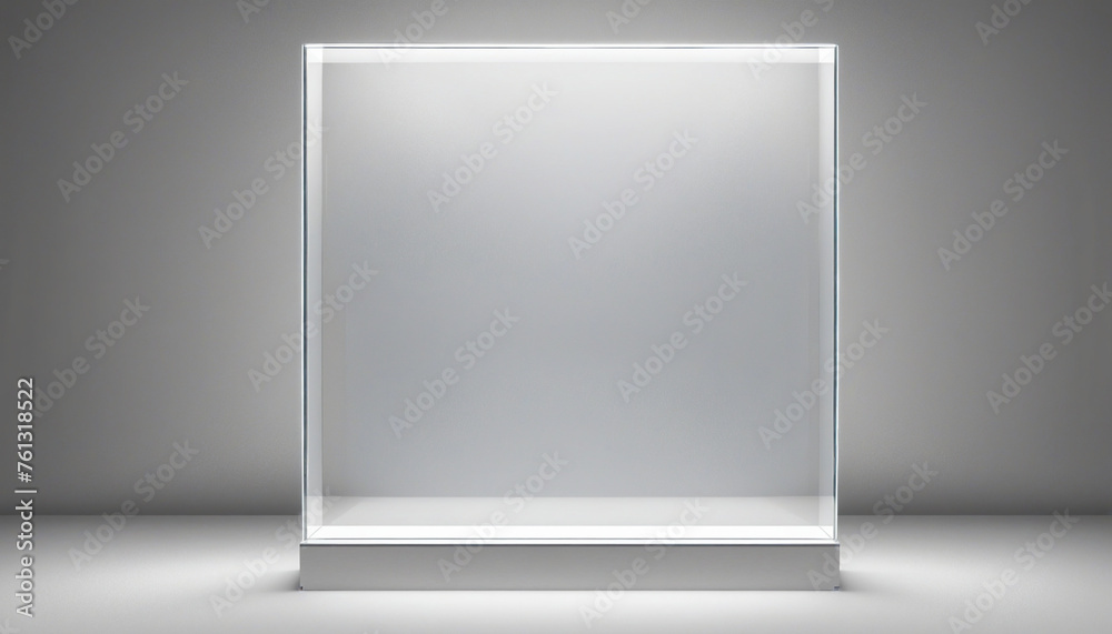blank space glasses box display window showcase with copyspace studio ...