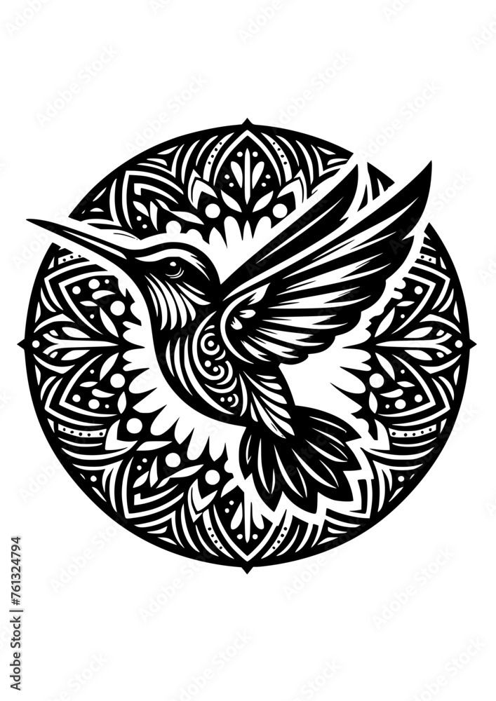 Hummingbird SVG, Hummingbird Mandala SVG, Hummingbird Clipart ...