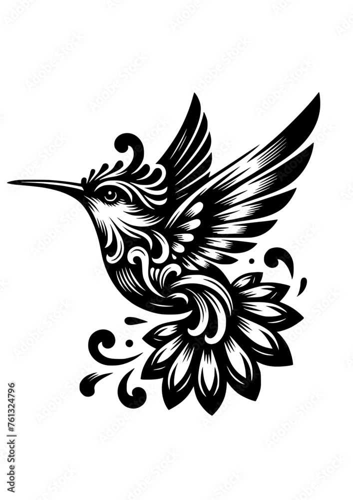 Hummingbird SVG, Bird Svg, Flying Bird Svg, Hummingbird Cricut, Bird ...