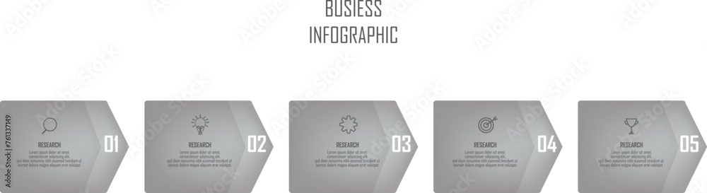 nice Infographic business diagram chart with 5 step data visualization ...