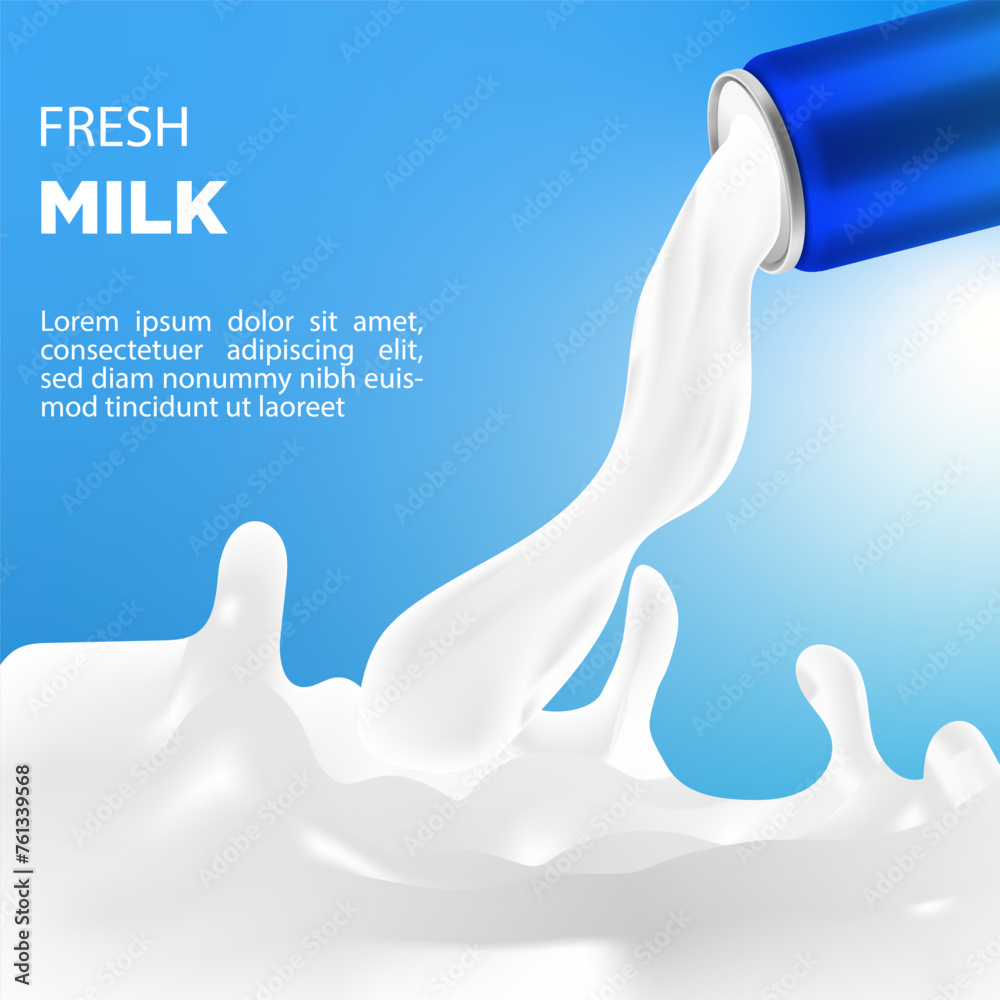 National Milk Day Vector Illustration. Fresh Milk Illustration ...