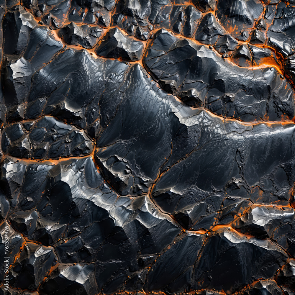 raw black obsidian rock background texture, Tile able natural obsidian ...