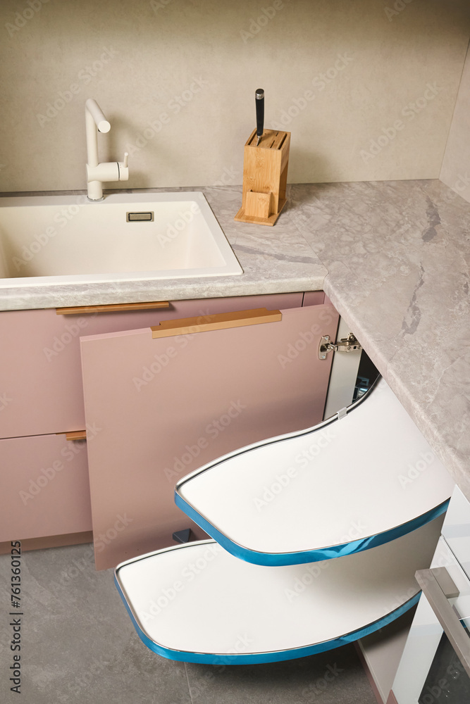 Kitchen access mechanism Magic corner for Blind Corner Cabinets ...