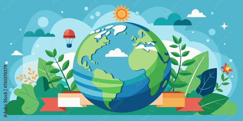 world globe planet earth background banner sustainable environment ...