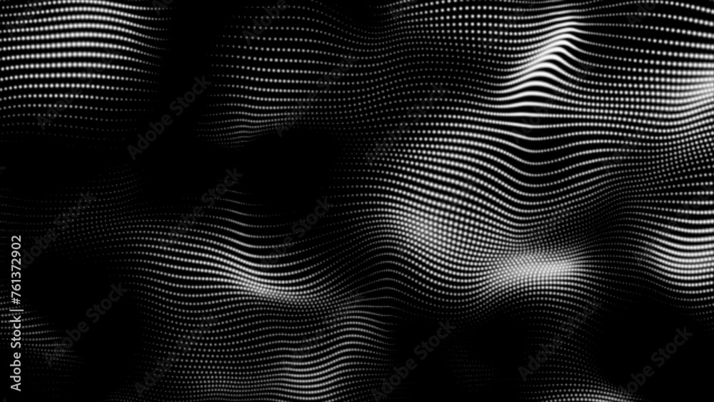 Beautiful abstract white dot wave technology background with white ...