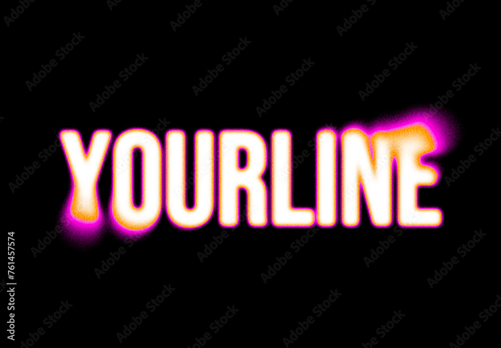 Blurred Text Effect 01 Stock Template | Adobe Stock