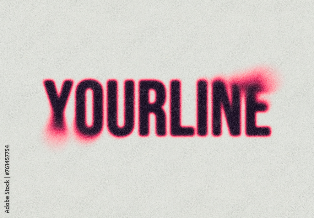 Blurred Text Effect Stock Template | Adobe Stock