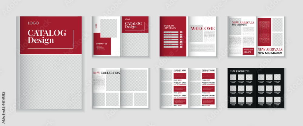 Catalog design or 12 pages product catalogue template design Stock ...