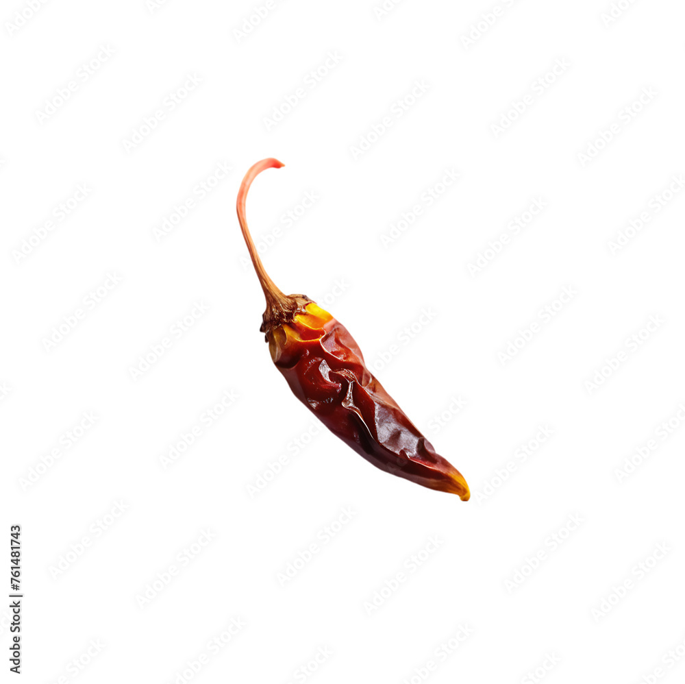dried red chilli isolated on transparent background png psd Stock Photo ...