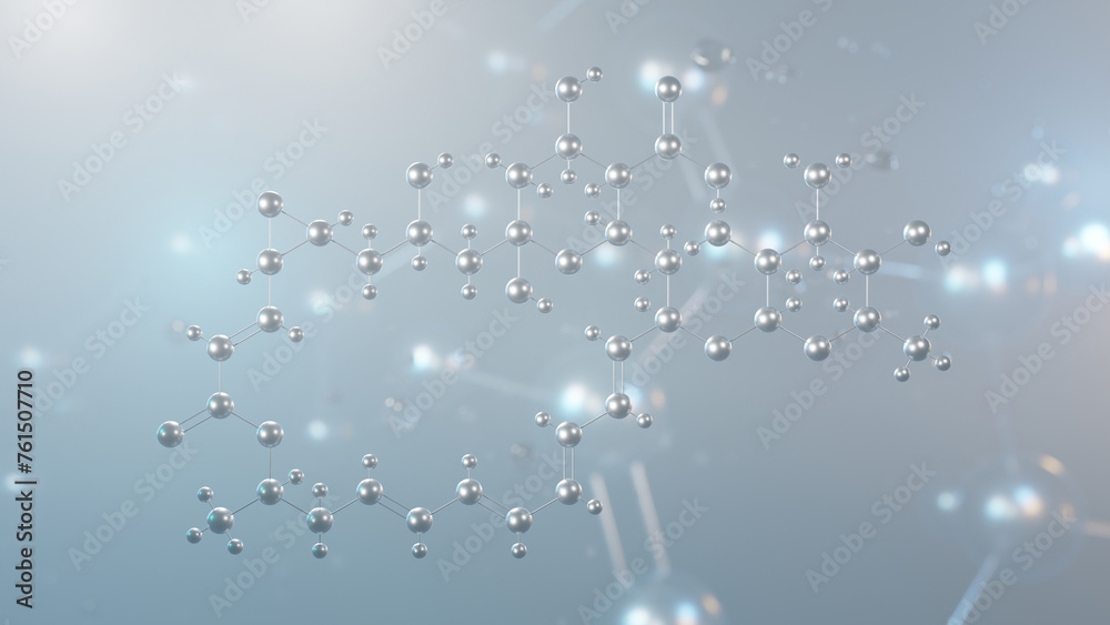 natamycin molecular structure, 3d model molecule, pimaricin, structural ...