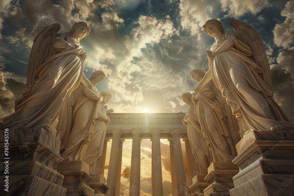 celestial court convened, with saints and sinners alike facing the ...