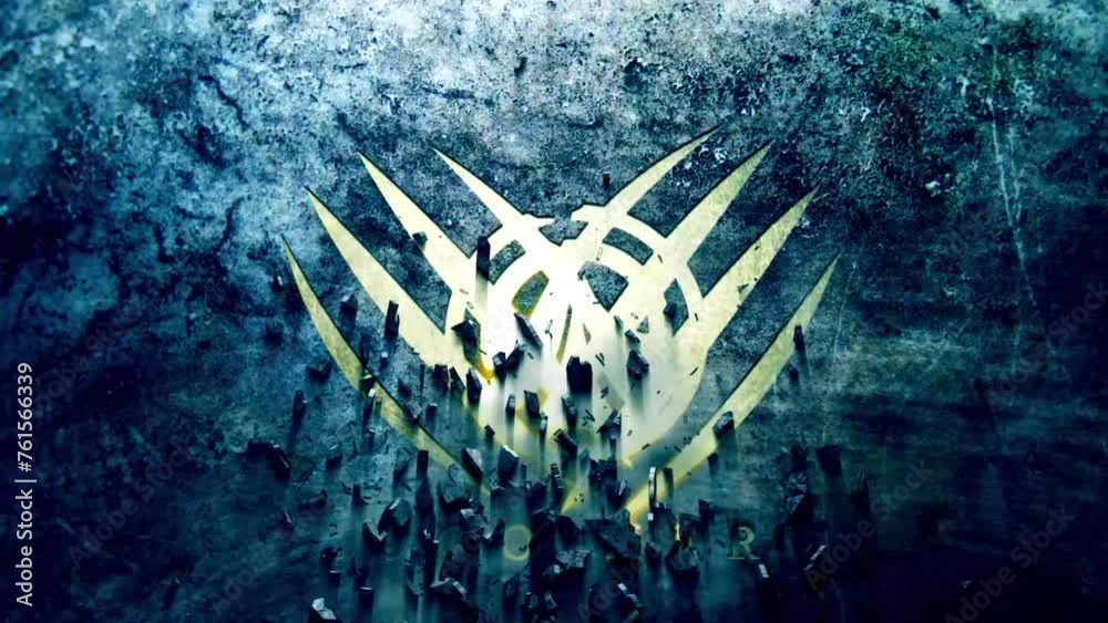 3d new elegant cinematic shaking trendy logo reveal background with ...