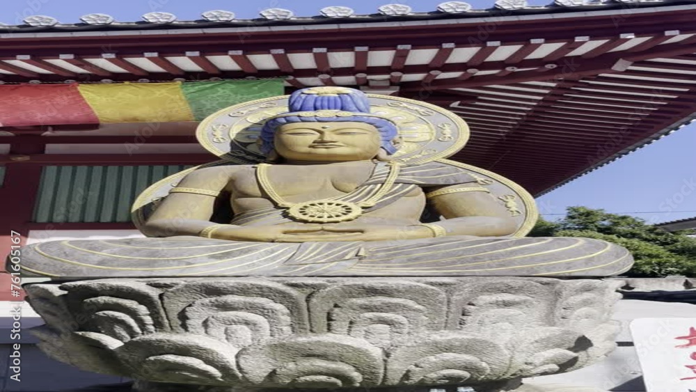 Buddha statue at Zenyomitsu-ji temple in Todoroki - Tokyo - Japan ...