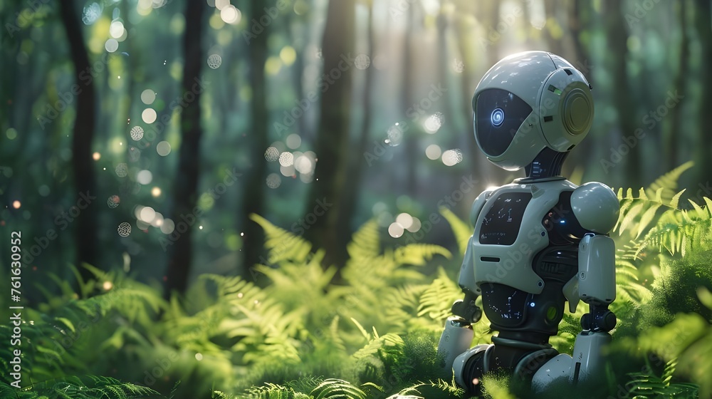 Living in its own created world of the future, the cybernetic robot ...