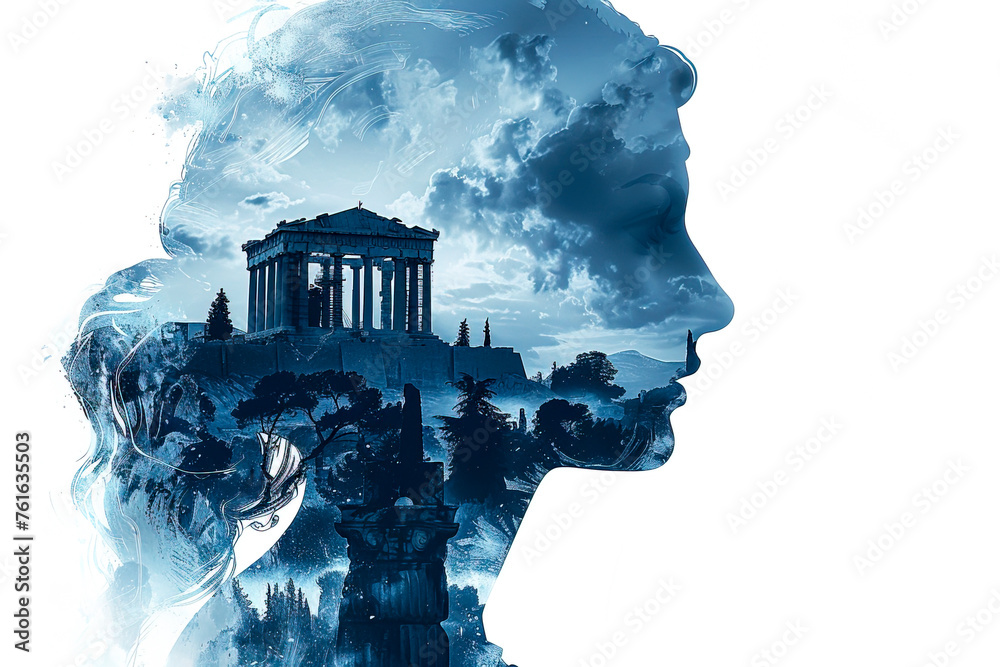 Classical Fusion: A Stunning Double Exposure of a Greek Goddess Statue ...