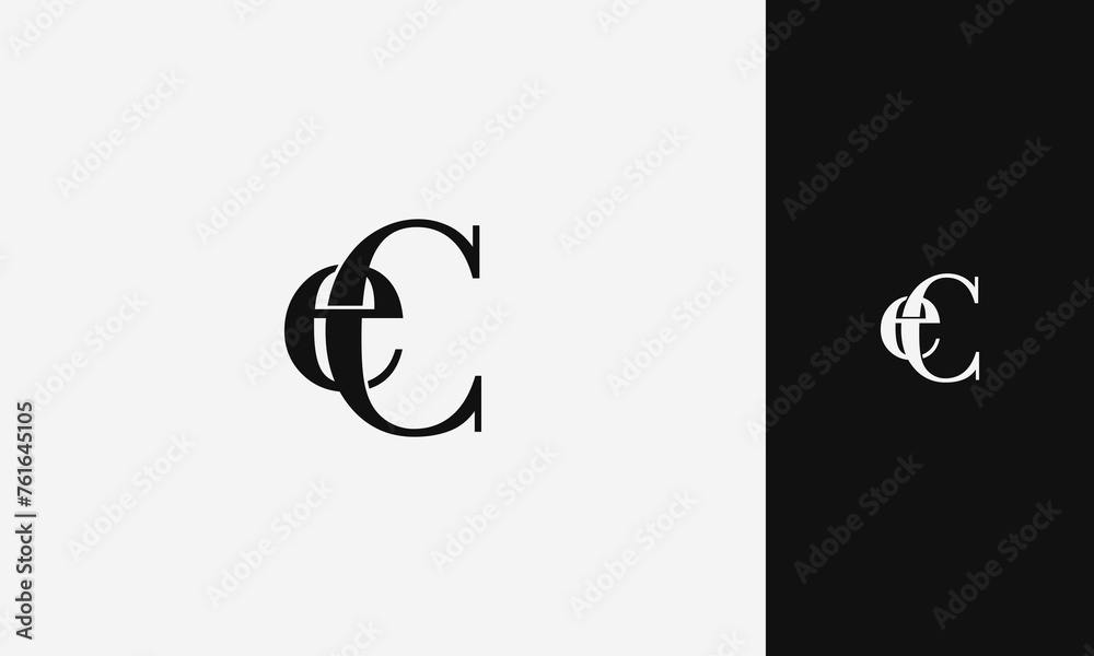 initial letter ec or ce lowercase joined uppercase,logo vektor design ...